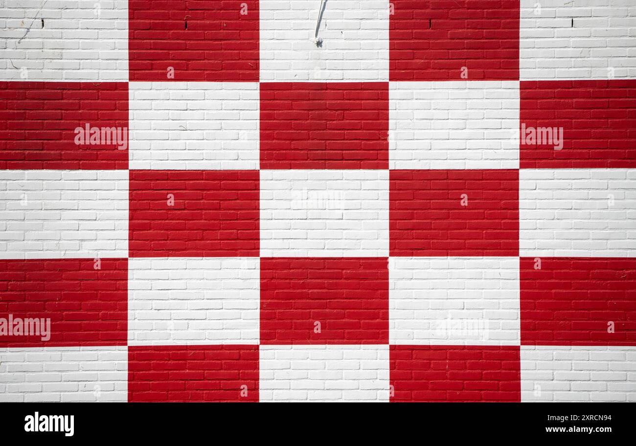 Technical building at Amsterdam Shiphol Airport, AMS, painted in the ...