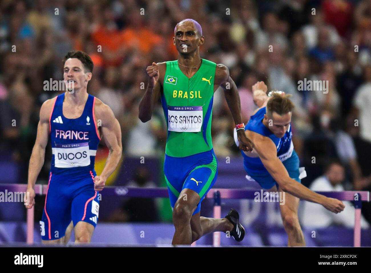 SAINT-DENIS, PA - 09.08.2024: MEN'S 400M HURDLES - Paris 2024 Olympics ...