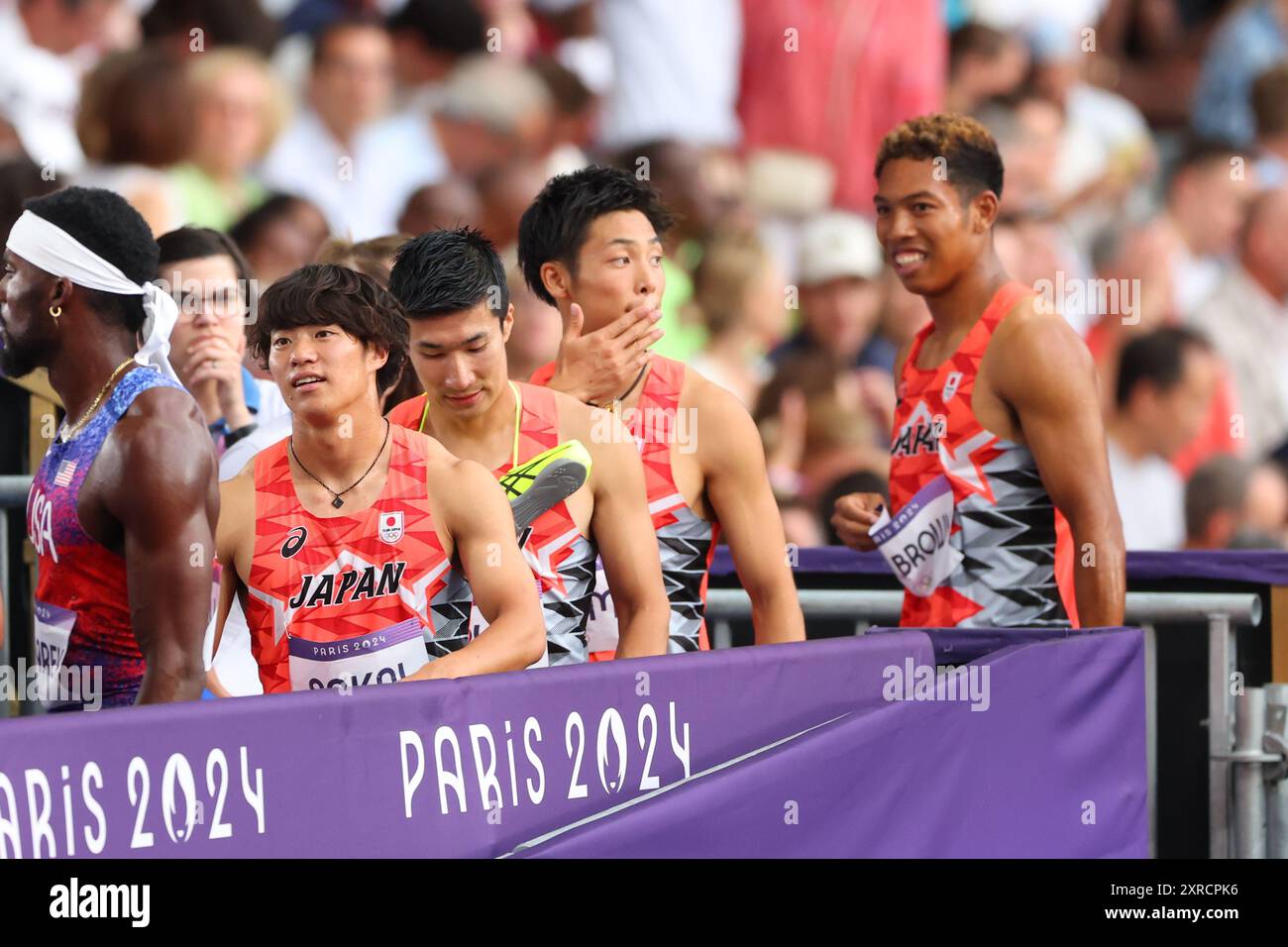 Saint-Denis, France. 9th Aug, 2024. Japan team group, Ryuichiro Sakai ...
