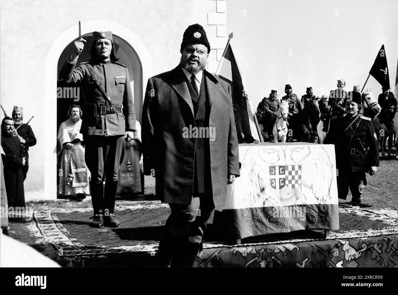 DUSAN BULAJIC as Chetnik Commander and ORSON WELLES as a Senator in THE ...