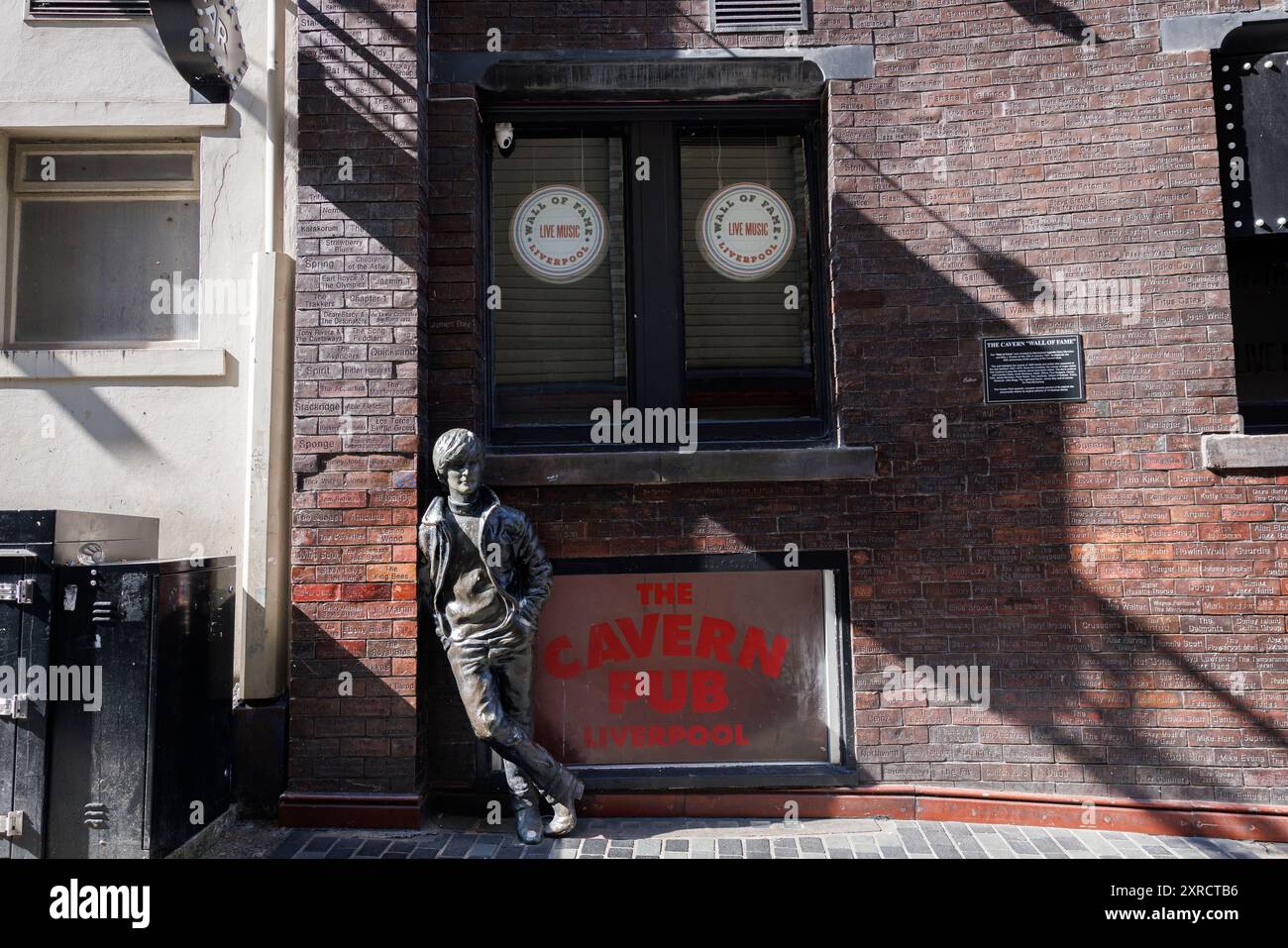 A General view (GV) of the Cavern Pub and the John Lennon statue on ...