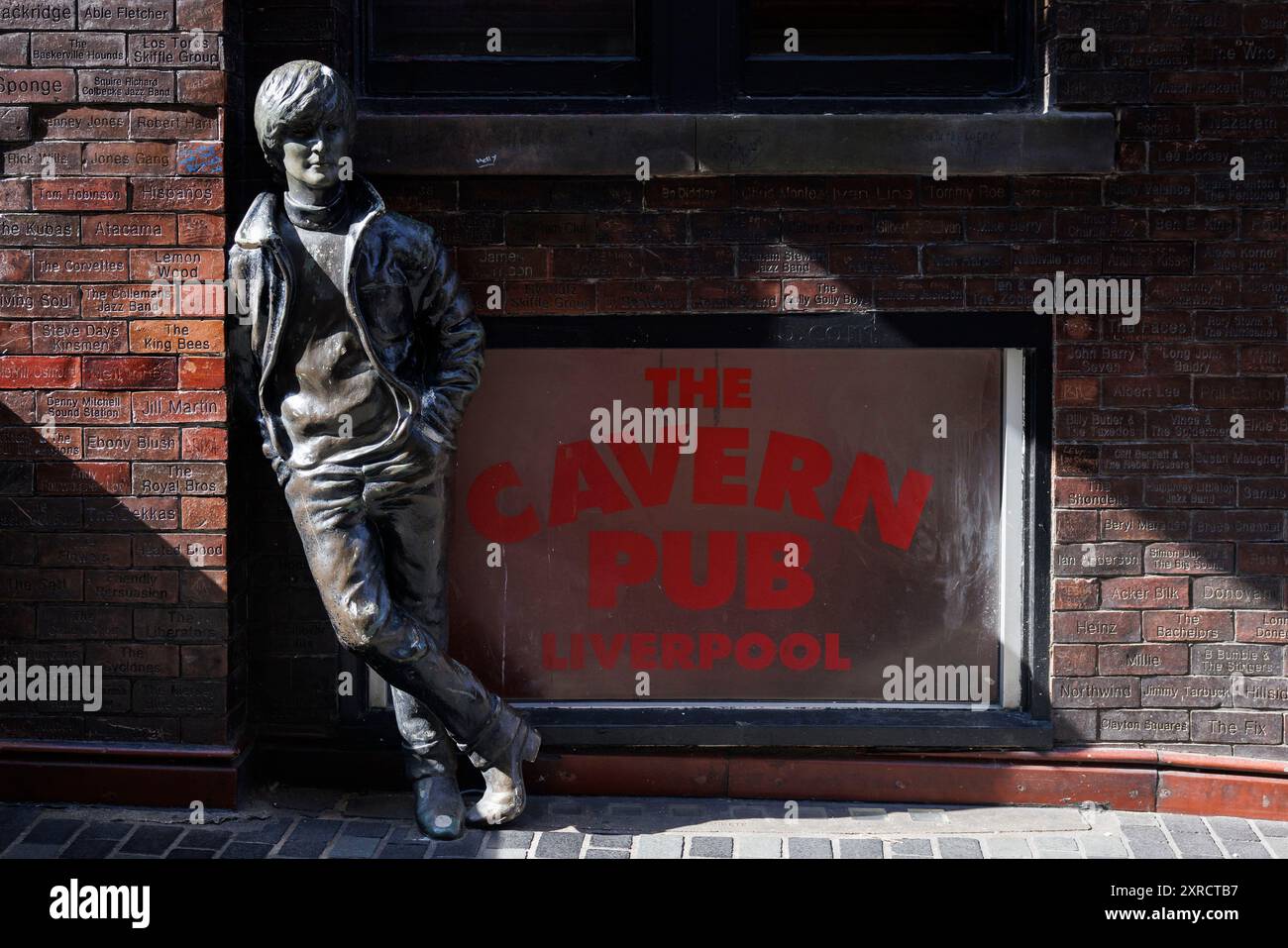 A General view (GV) of the Cavern Pub and the John Lennon statue on ...