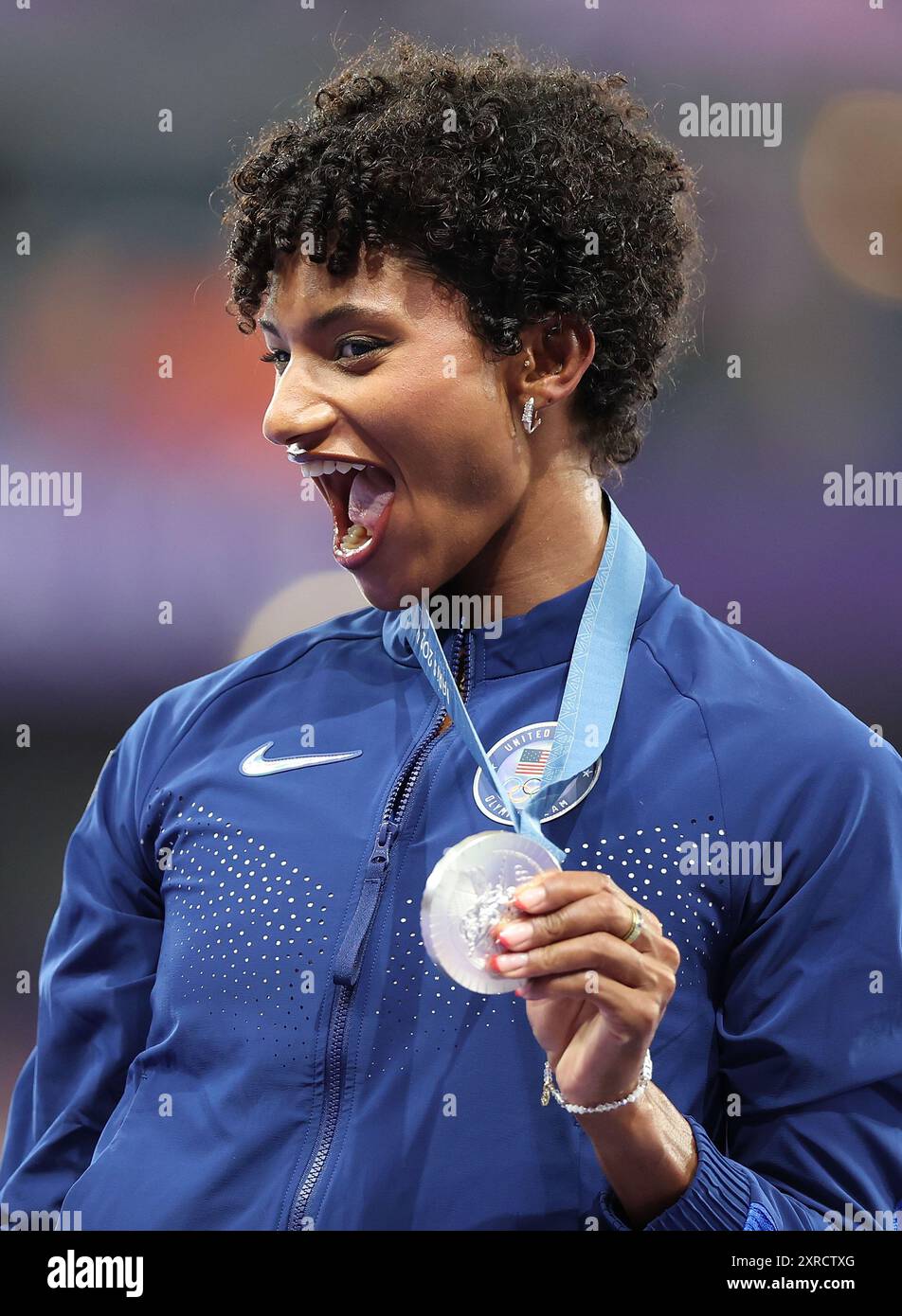 Paris, France. 9th Aug, 2024. Silver medalist Anna Cockrell of United ...