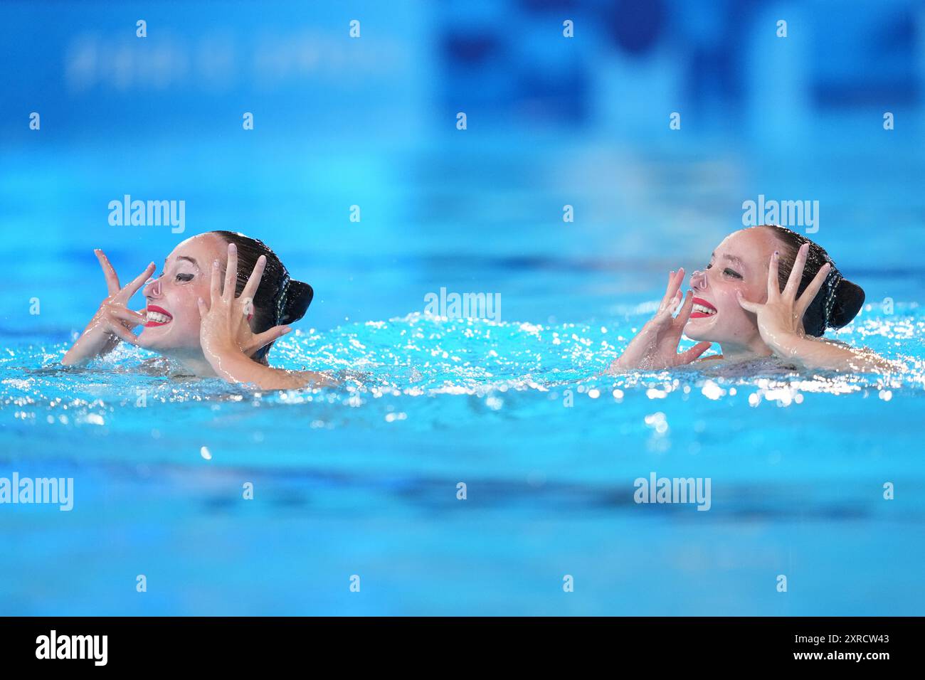 Saint Denis. 9th Aug, 2024. Maryna Aleksiiva/Vladyslava Aleksiiva ...