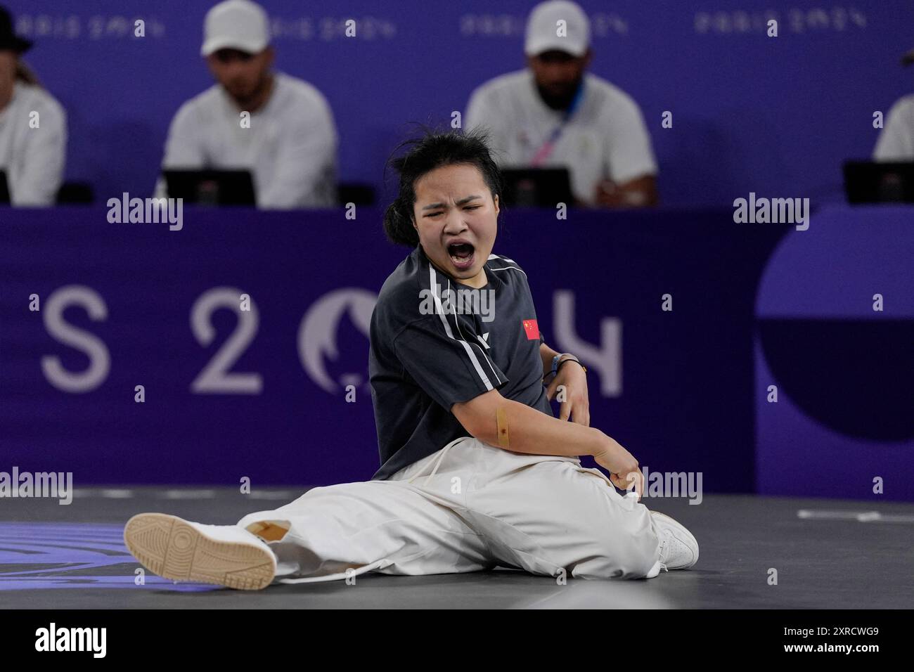 Paris, France. 09th Aug, 2024. B-Girl 671 of Team People's Republic of ...
