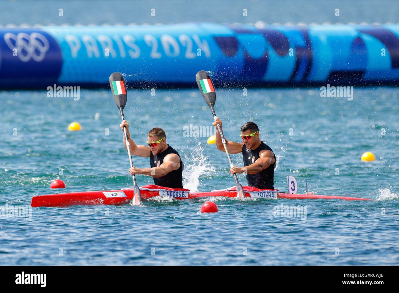 Vaires Sur Marne. 9th Aug, 2024. Bence Nadas (L)/Sandor Totka of ...