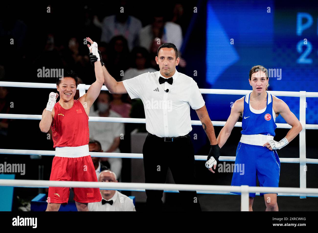 Paris, France. 09th Aug, 2024. Gold medalist Yu WU of China competes in ...