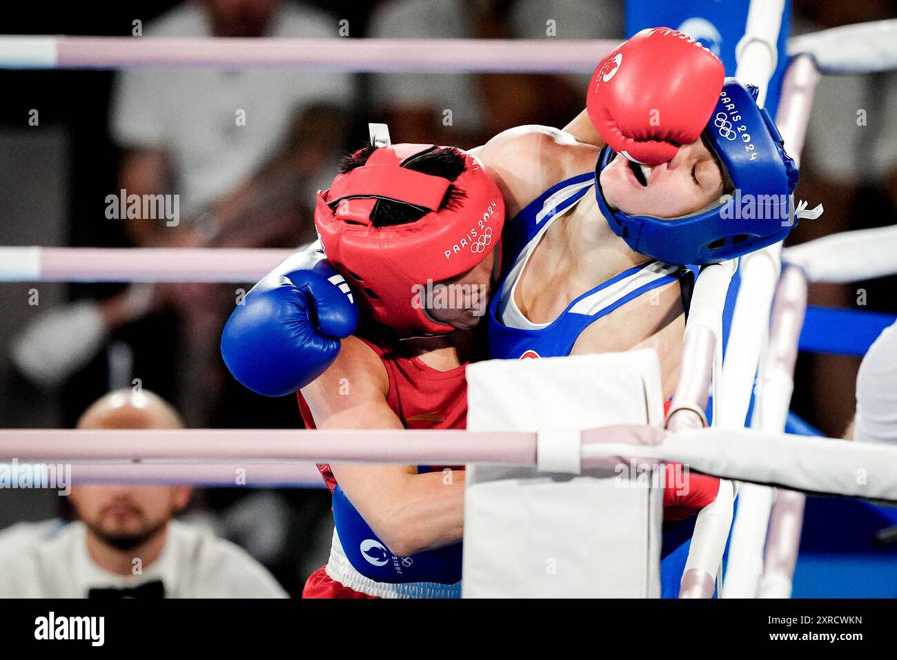 Paris, France. 09th Aug, 2024. Gold medalist Yu WU of China competes in ...