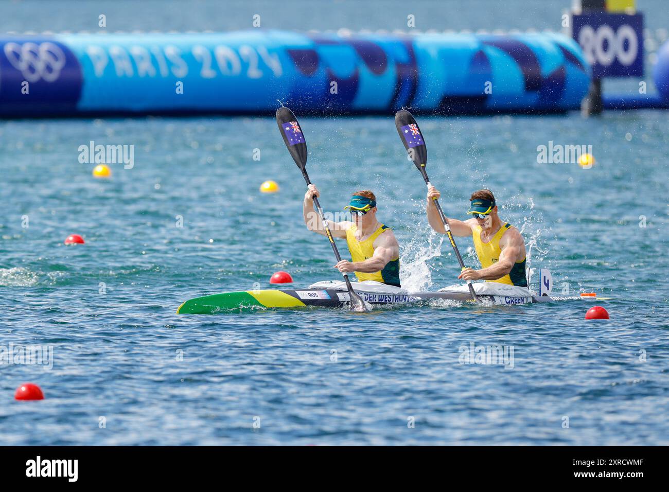 Vaires Sur Marne. 9th Aug, 2024. Jean van der Westhuyzen (L)/Tom Green ...
