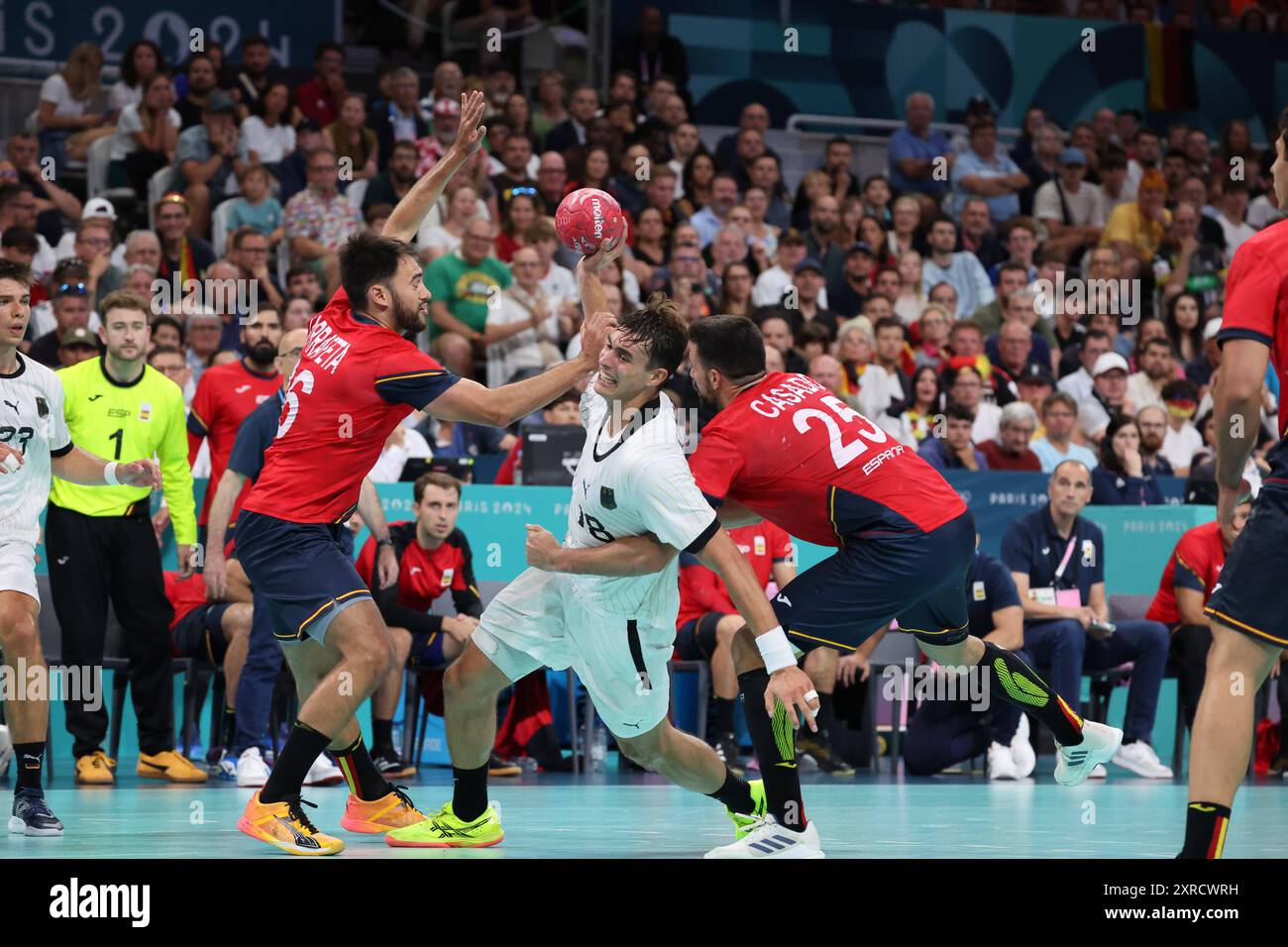 Julian KOESTER (Germany), Handball, Men's Semifinal between Germany and ...