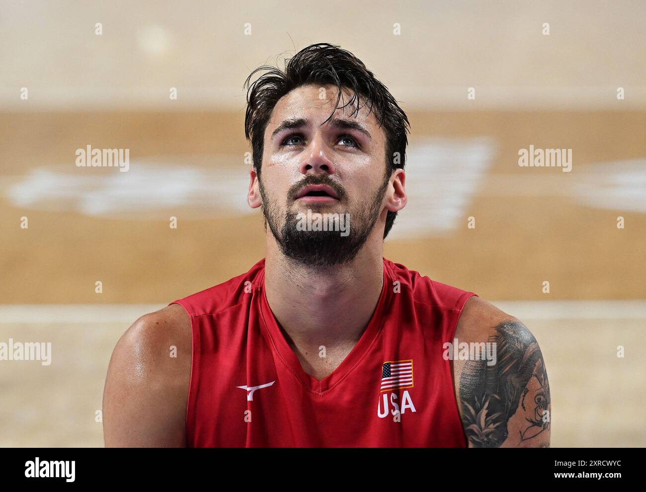 Paris, France. 9th Aug, 2024. Torey Defalco of the United States reacts ...