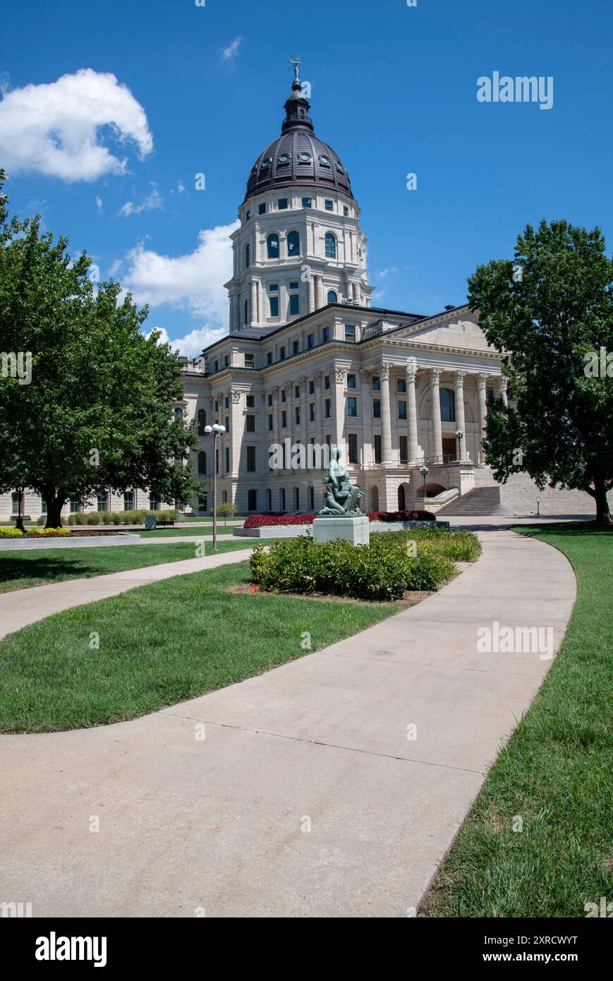 Topeka, Kansas. State capitol. It is also known as the Kansas ...
