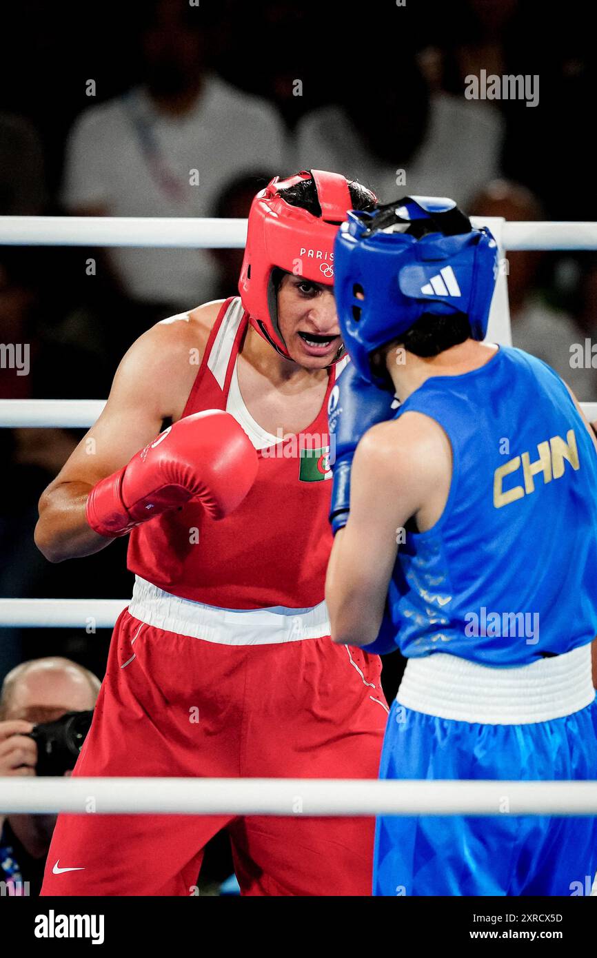 Paris, France. 09th Aug, 2024. The gold medalist Imane KHELIF of ...