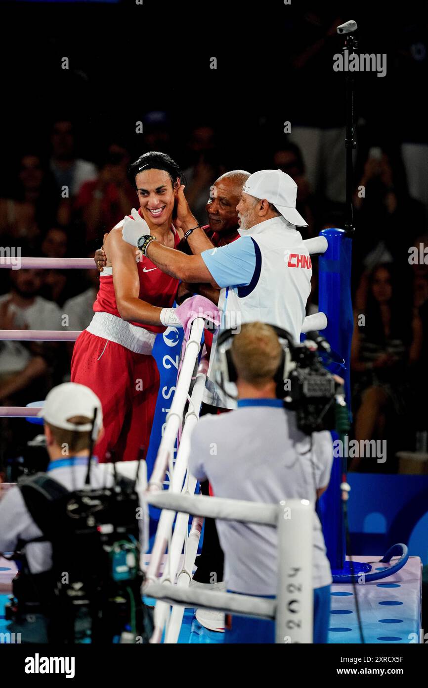 Paris, France. 09th Aug, 2024. The gold medalist Imane KHELIF of ...