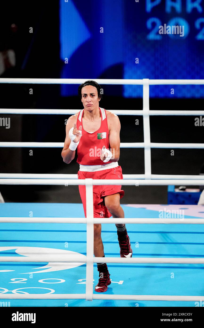 Paris, France. 09th Aug, 2024. The gold medalist Imane KHELIF of ...