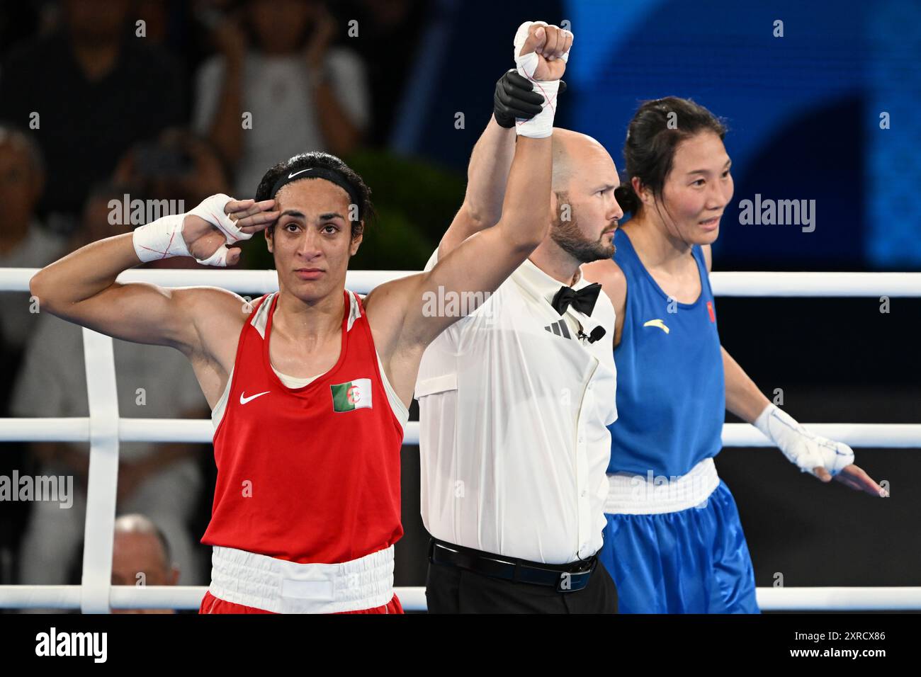 Paris, France. 09th Aug, 2024. Olympia, Paris 2024, Boxing, Women, 66kg ...