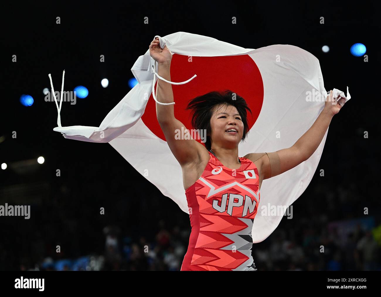 Paris, France. 9th Aug, 2024. Sakurai Tsugumi of Japan celebrates after ...