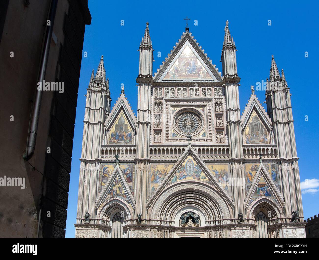 Orvieto,Terni, Italy, Duomo di Orvieto with Italian gothic architecture ...