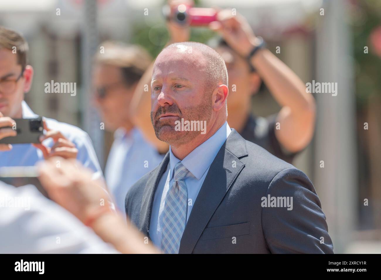 Mathew Bowyer, a Southern California bookmaker, leaves federal court in ...