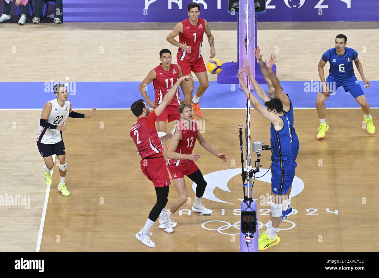Aaron Russell (USA), Volleyball, Men's Bronze Medal Match between Italy ...