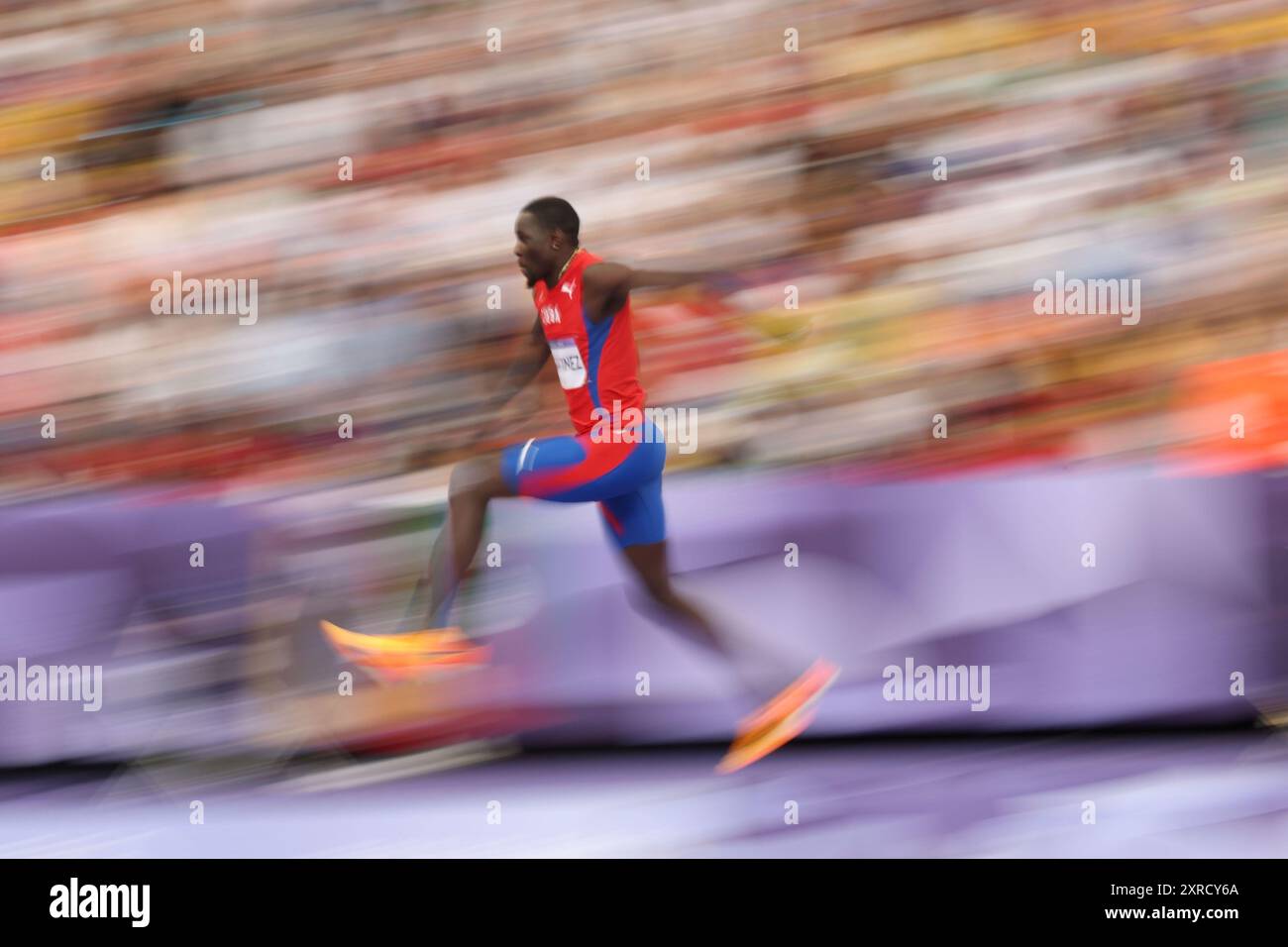 Paris, France. 9th Aug, 2024. Lazaro Martinez of Cuba competes during ...