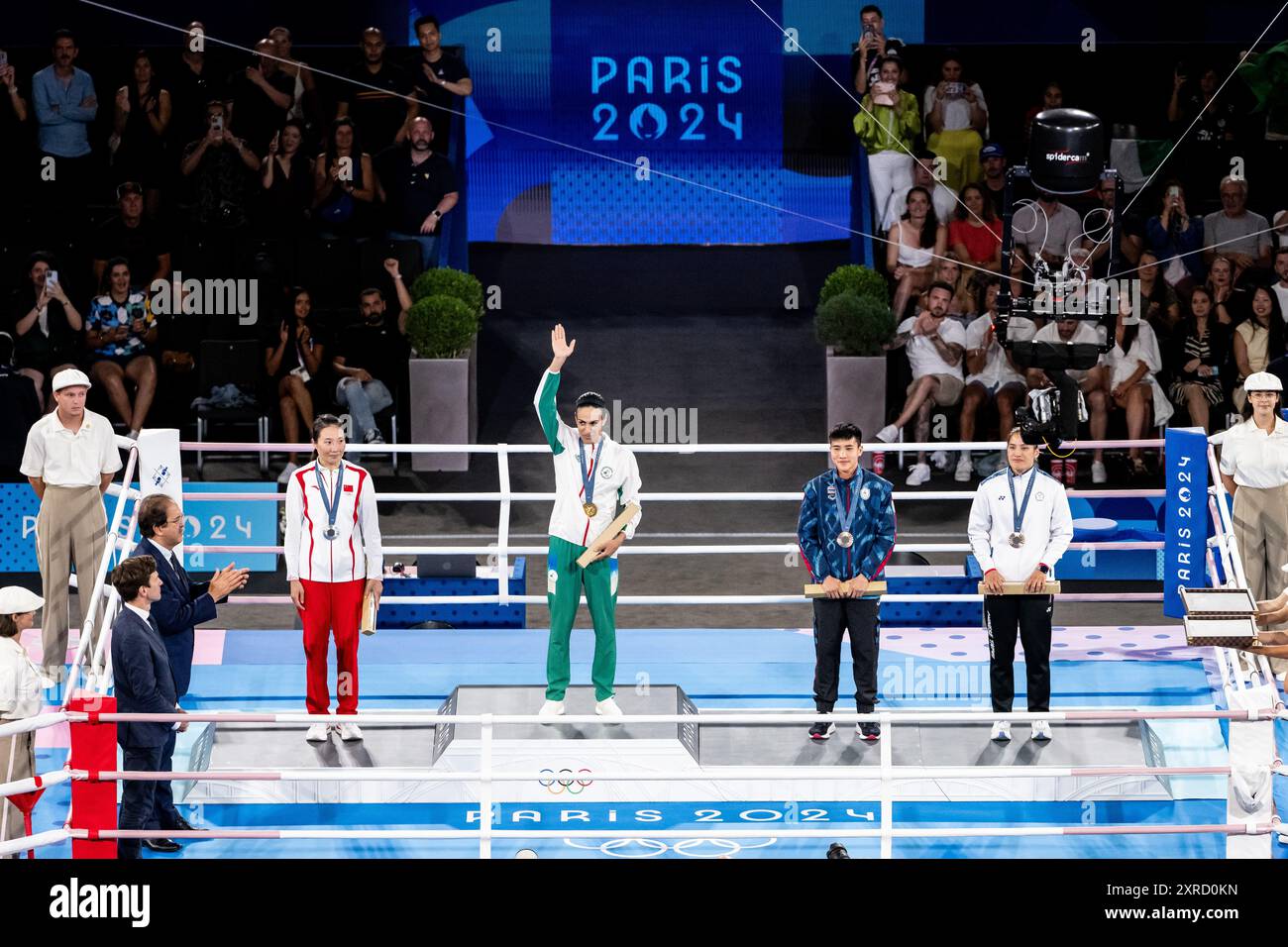 Liu Yang of, China. , . (silver), Imane Khelif of Algeria (gold ...