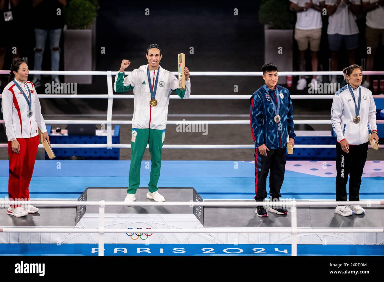 Liu Yang of, China. , . (silver), Imane Khelif of Algeria (gold ...
