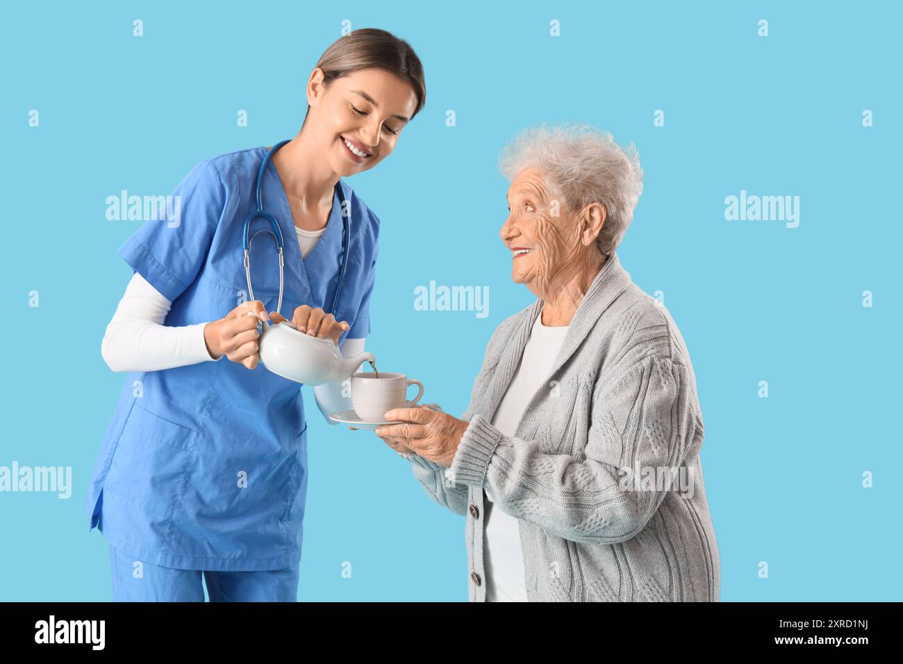 Hospital visit tea hi-res stock photography and images - Alamy