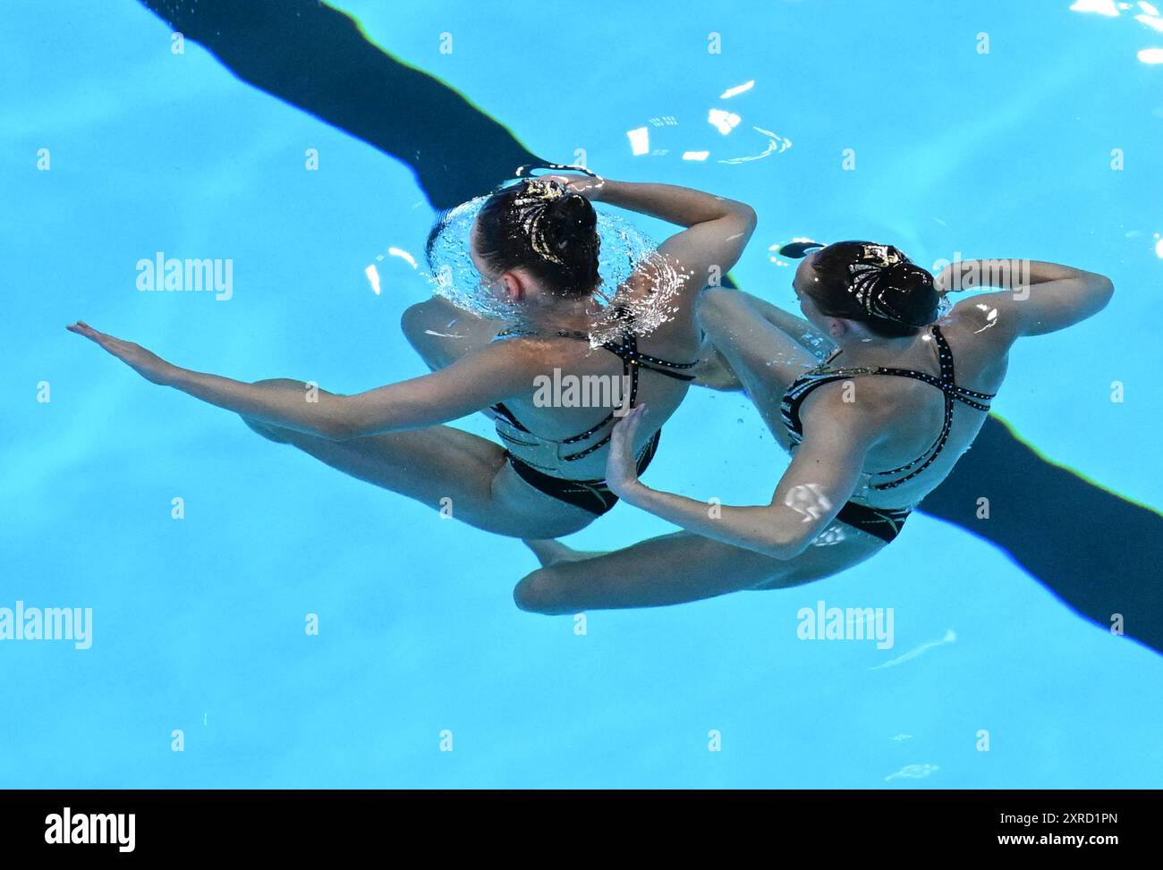 Saint Denis. 9th Aug, 2024. Maryna Aleksiiva/Vladyslava Aleksiiva of ...