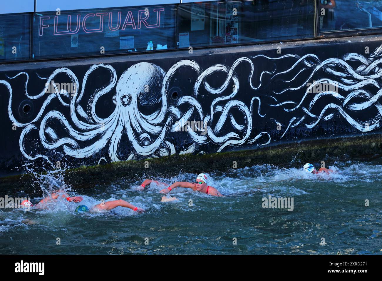 Paris, France. 9th Aug, 2024. General view Marathon Swimming : Men's ...
