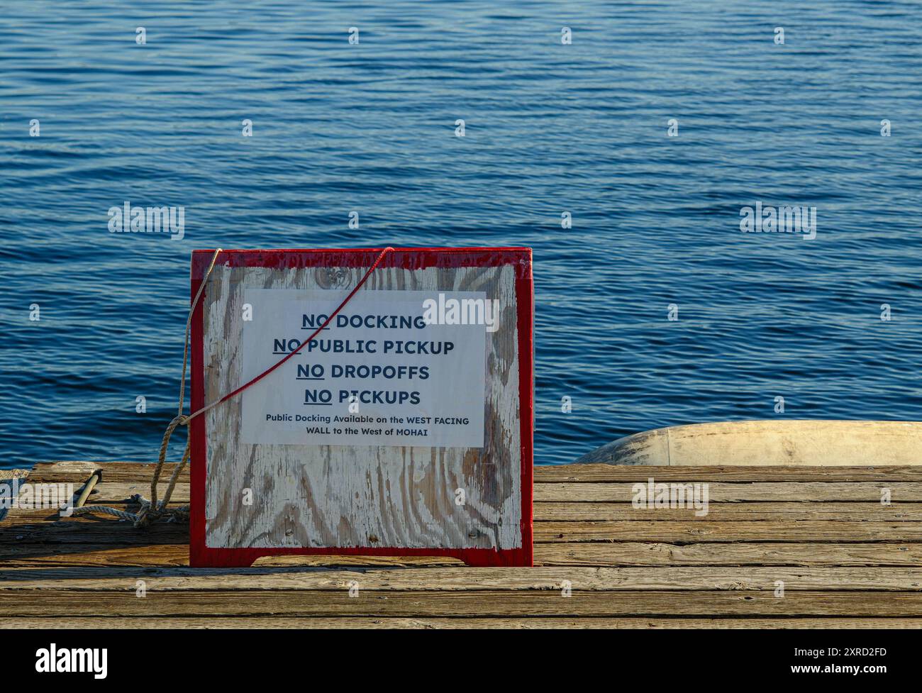 No Docking at The Center for Wooden Boats in Seattle Stock Photo - Alamy
