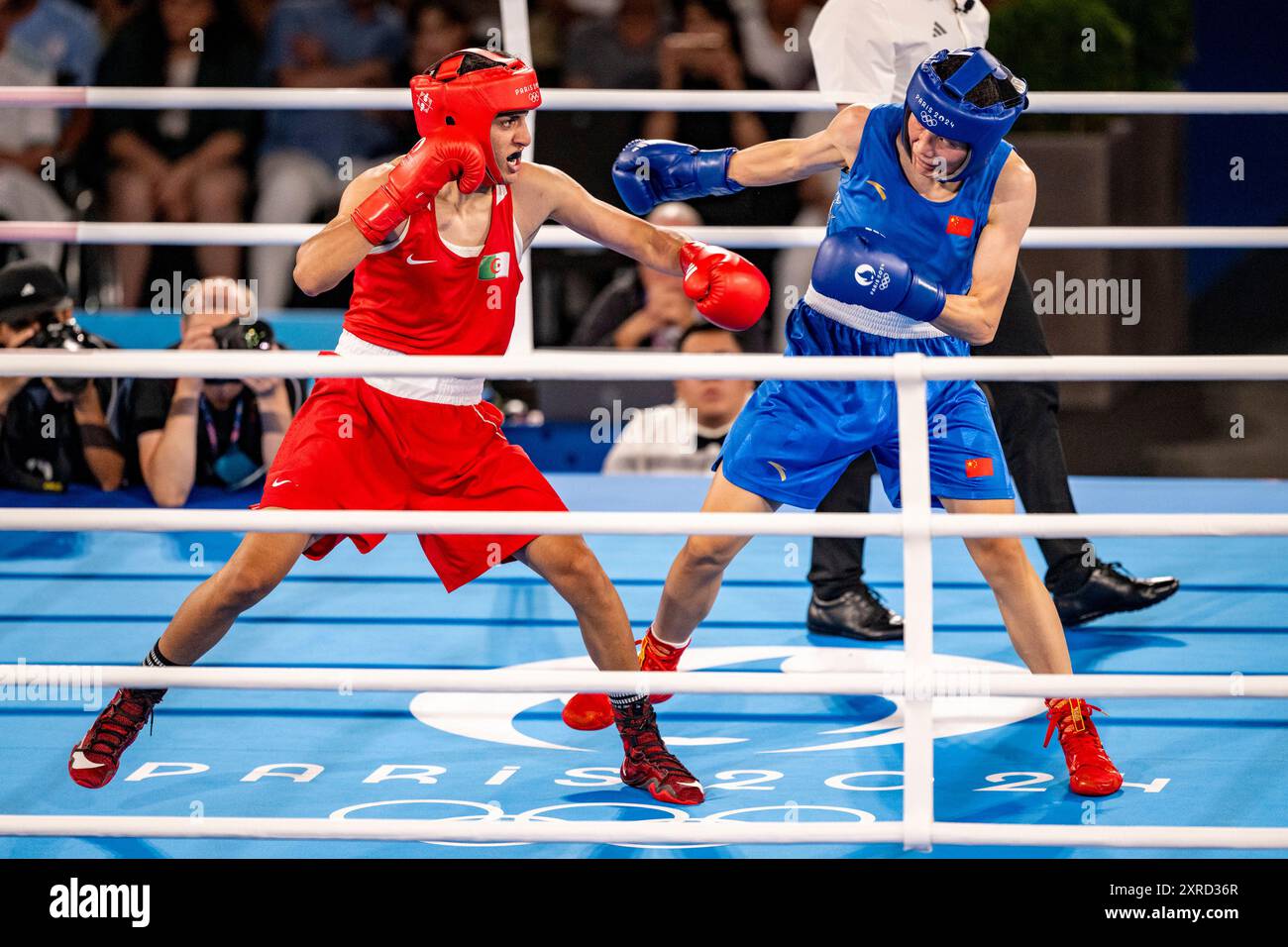 Paris, France. 09th Aug, 2024. During the womens 66kg boxing final bout ...