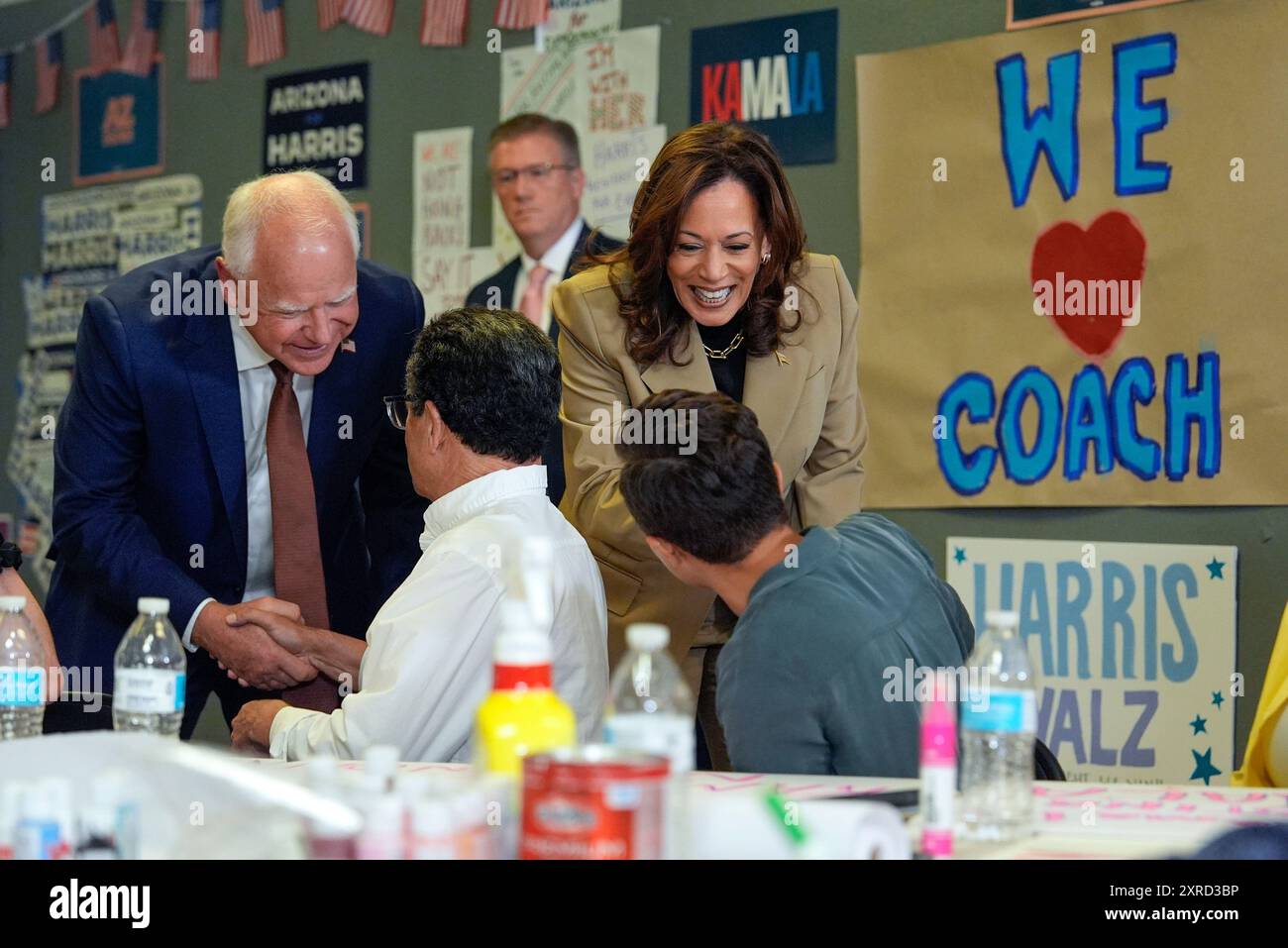 Democratic presidential nominee Vice President Kamala Harris and ...