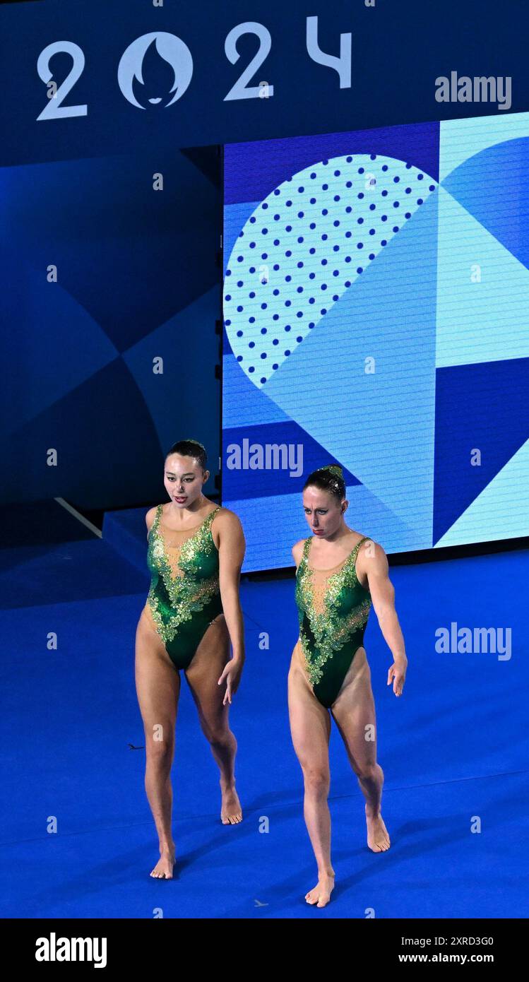 Saint Denis. 9th Aug, 2024. Jaime Czarkowski/Megumi Field of the United ...
