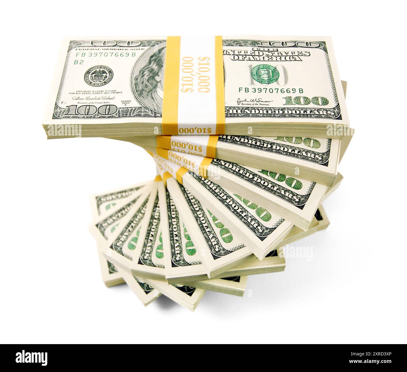 100 dollar bills floating Cut Out Stock Images & Pictures - Alamy