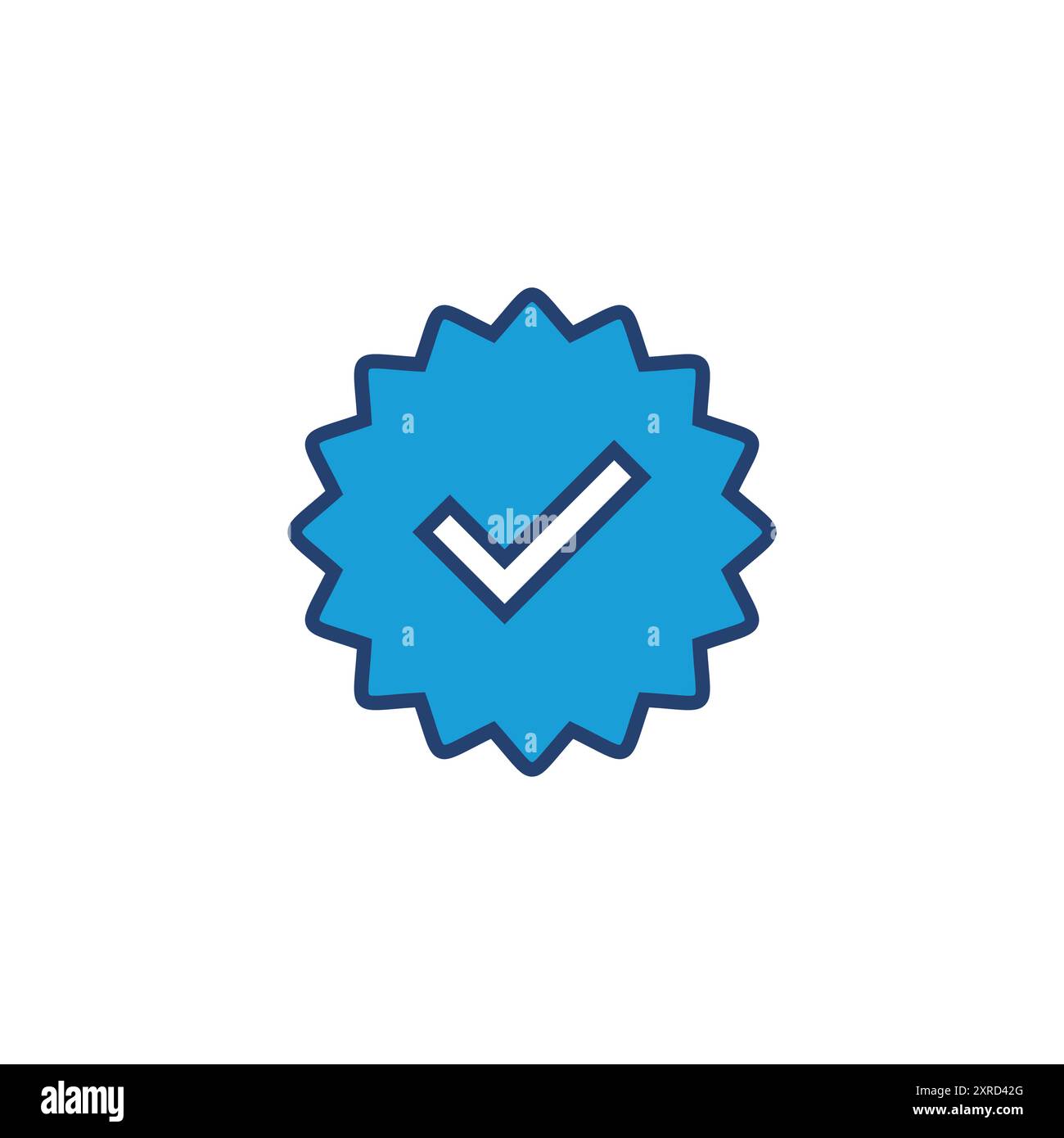 verified icon vector. verification check mark. approved icon Stock Vector Image & Art - Alamy