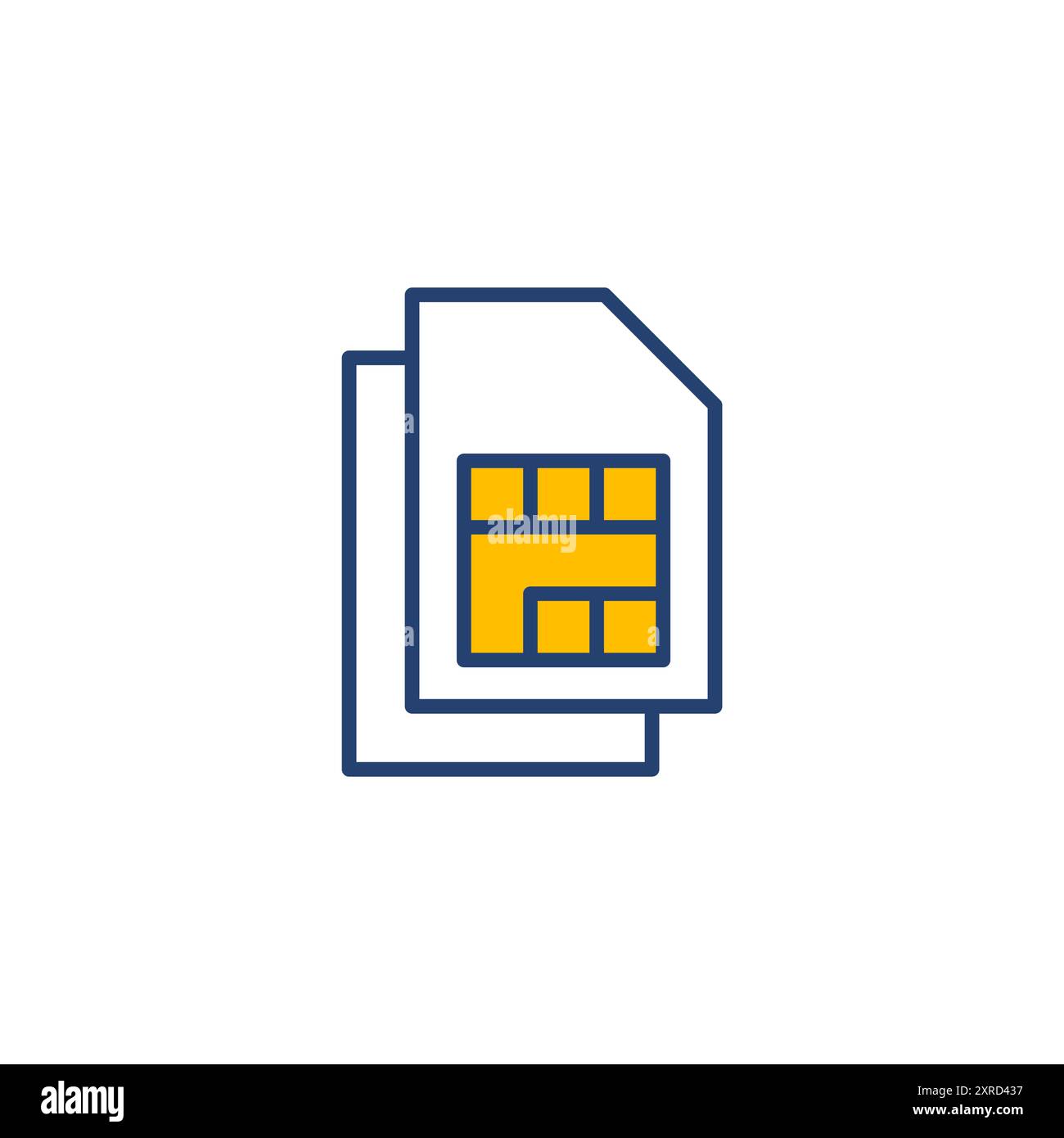 Sim card icon vector. dual sim card icon vector Stock Vector Image ...