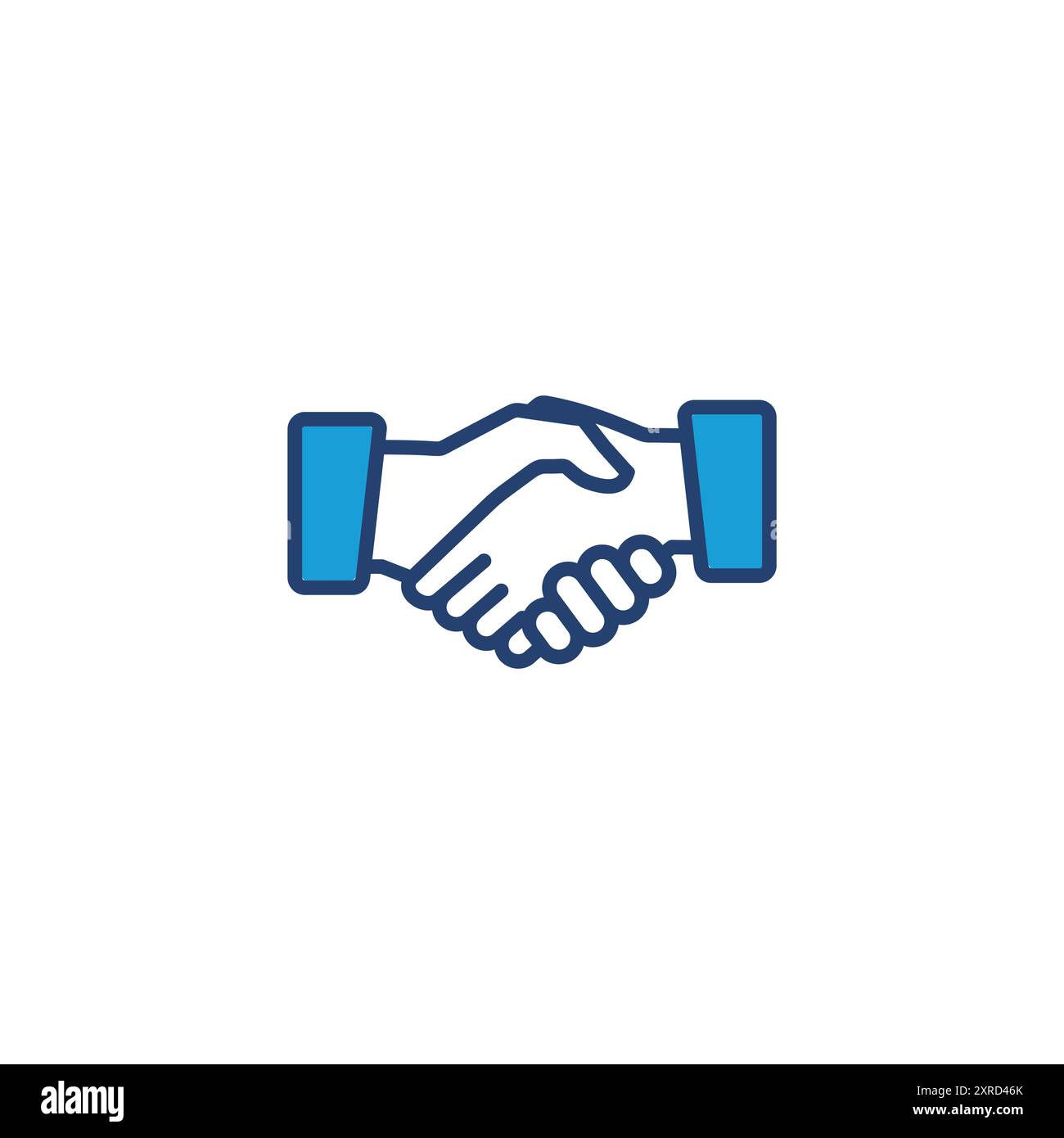 Handshake icon vector. business handshake. contact agreement Stock ...