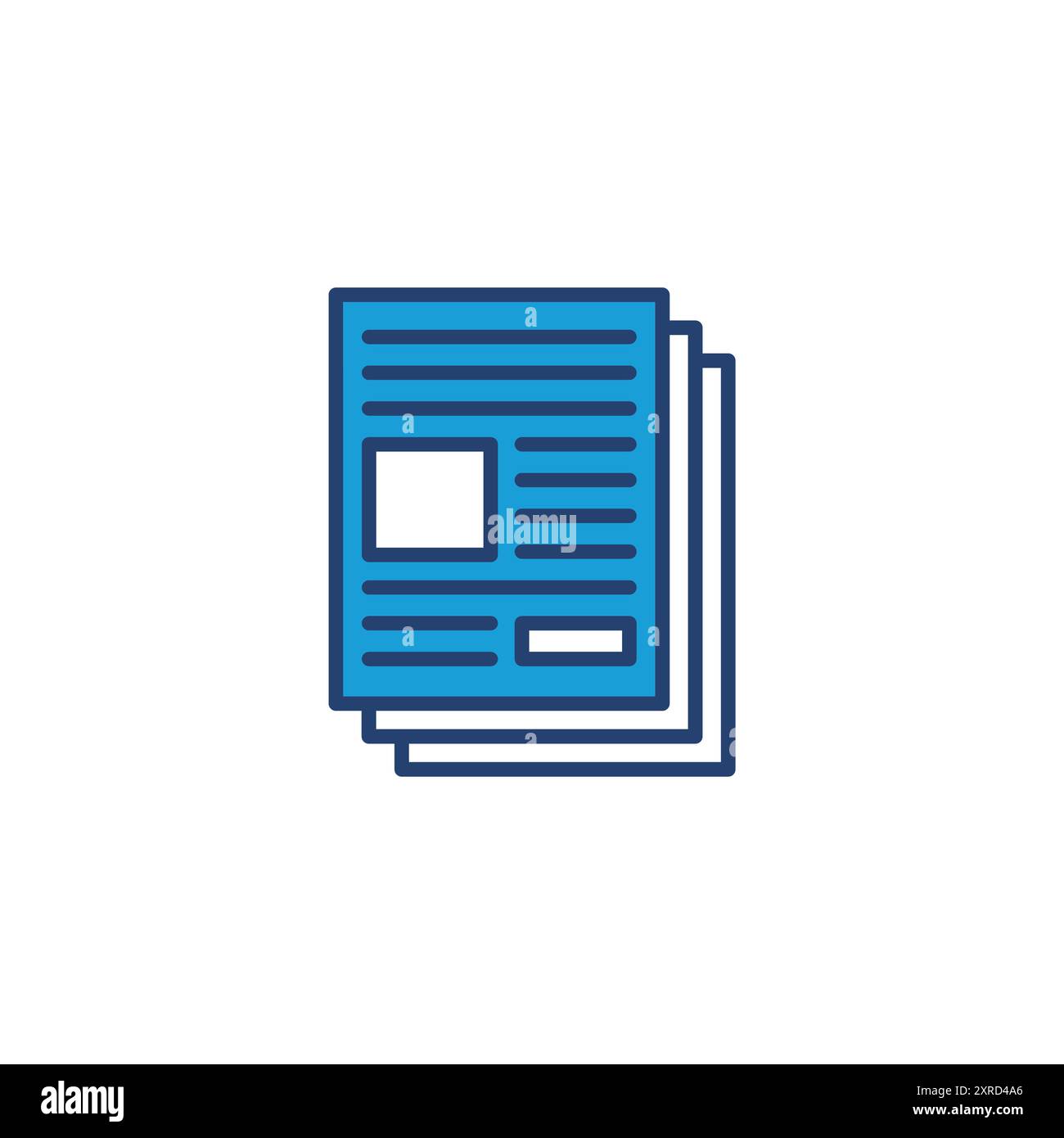 Newspaper icon vector. news paper vector sign Stock Vector Image & Art ...