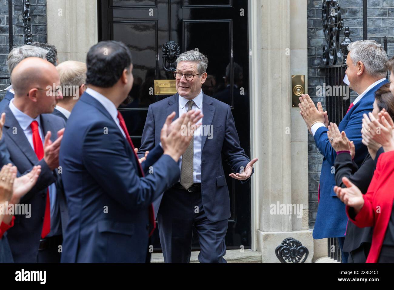 Prime Minister Keir Starmer with Scottish Labour leader Anas Sarwar and ...