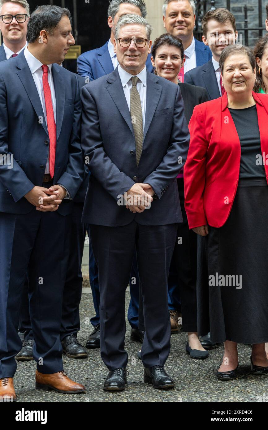 Prime Minister Keir Starmer with Scottish Labour leader Anas Sarwar and ...