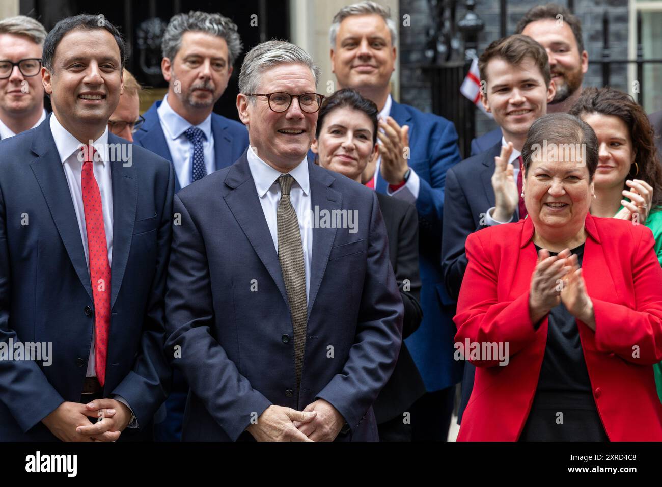 Prime Minister Keir Starmer with Scottish Labour leader Anas Sarwar and ...
