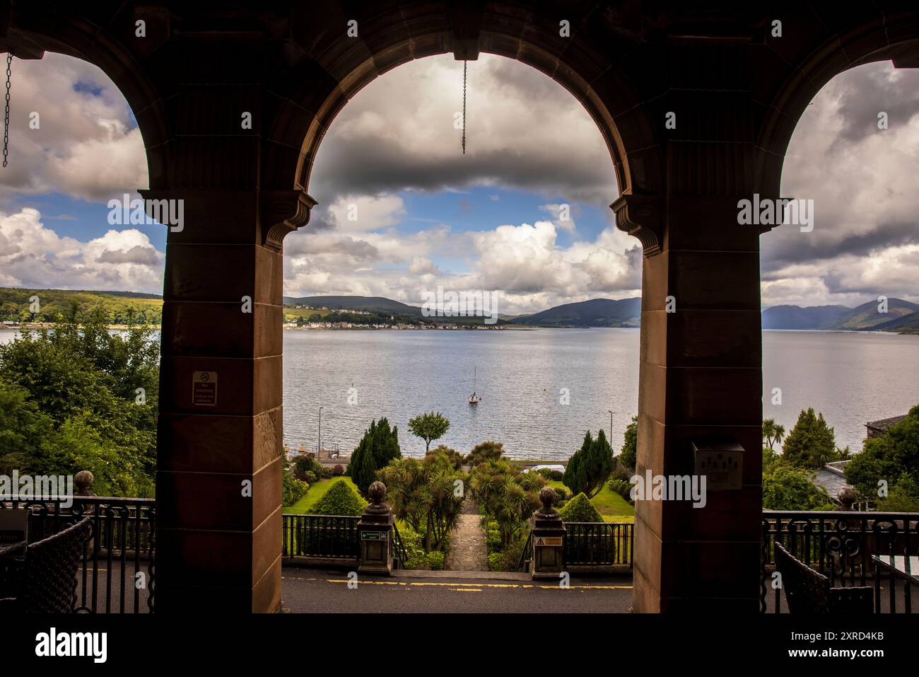 Rothesay, Bute, Scotland, UK. 6th July, 2024. View from the Glenburn ...