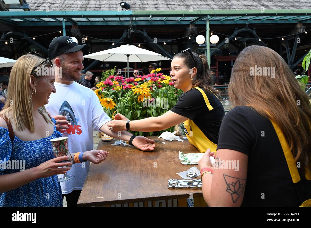 Friday morning the beer craft festival opened at Tobacco Dock with the queue outside going as ...