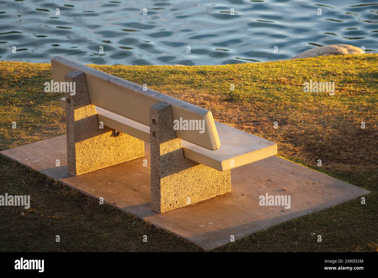 peaceful seat during golden hour Stock Photo - Alamy
