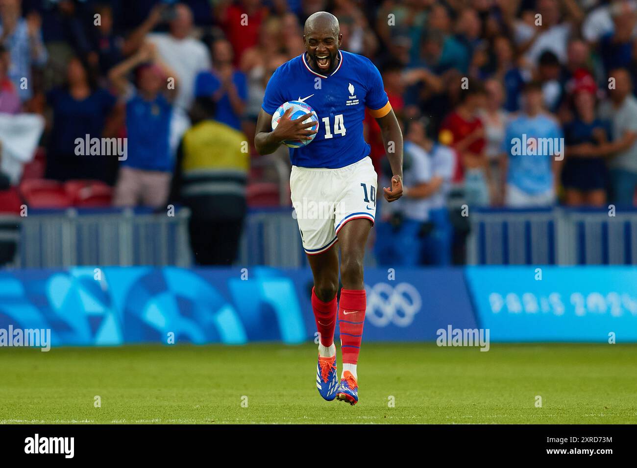 Paris, France. August 9, 2024. jean-Philippe Mateta of Team France ...