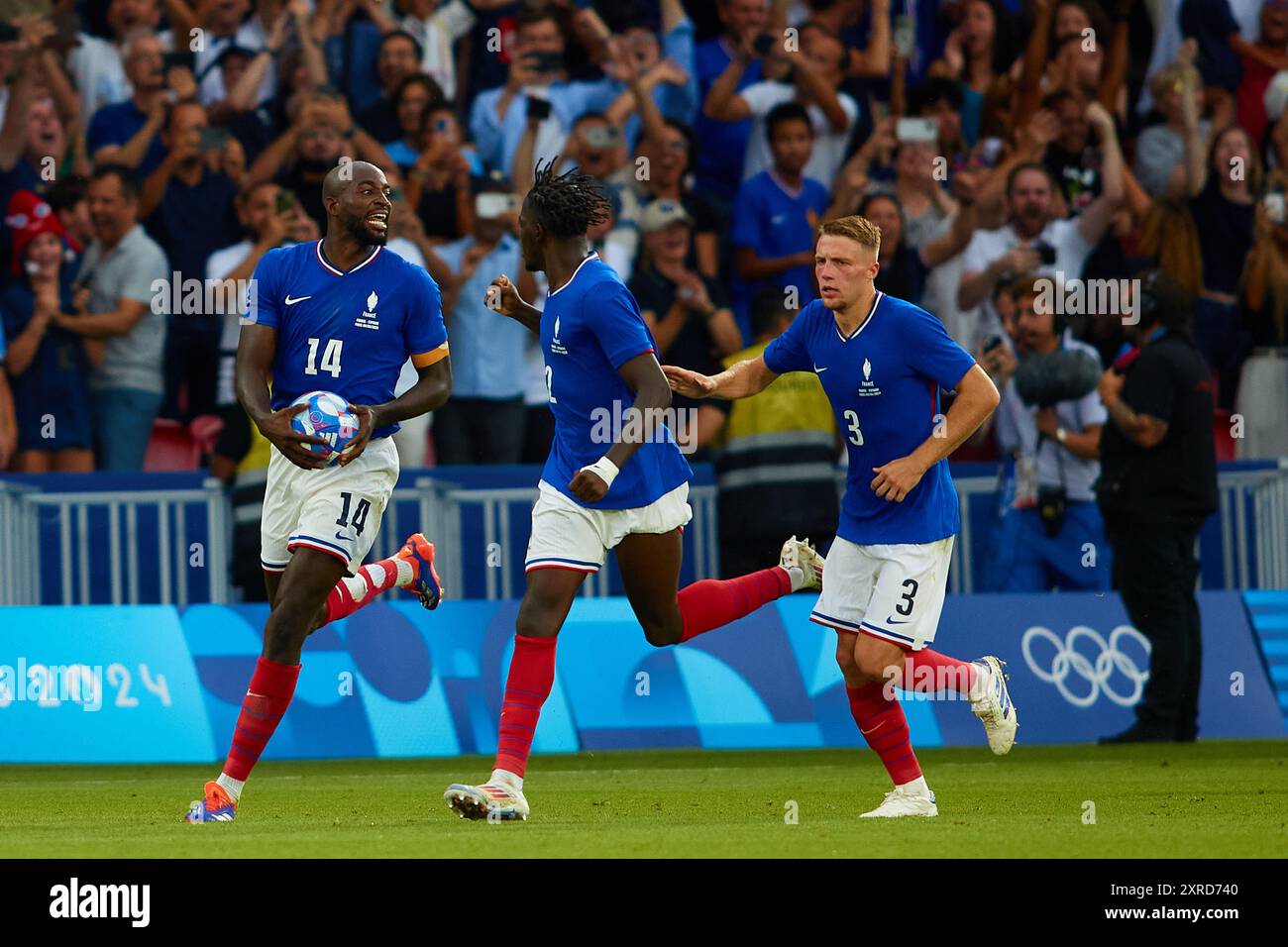 Paris, France. August 9, 2024. jean-Philippe Mateta of Team France ...