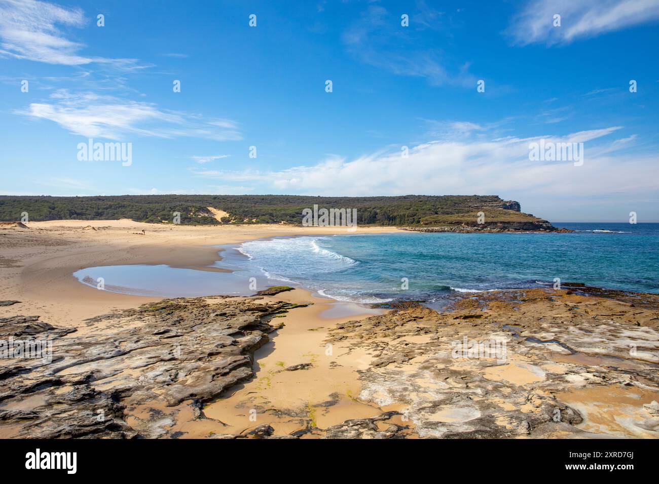 Royal National Park in South Sydney, coastline along the Coast path ...