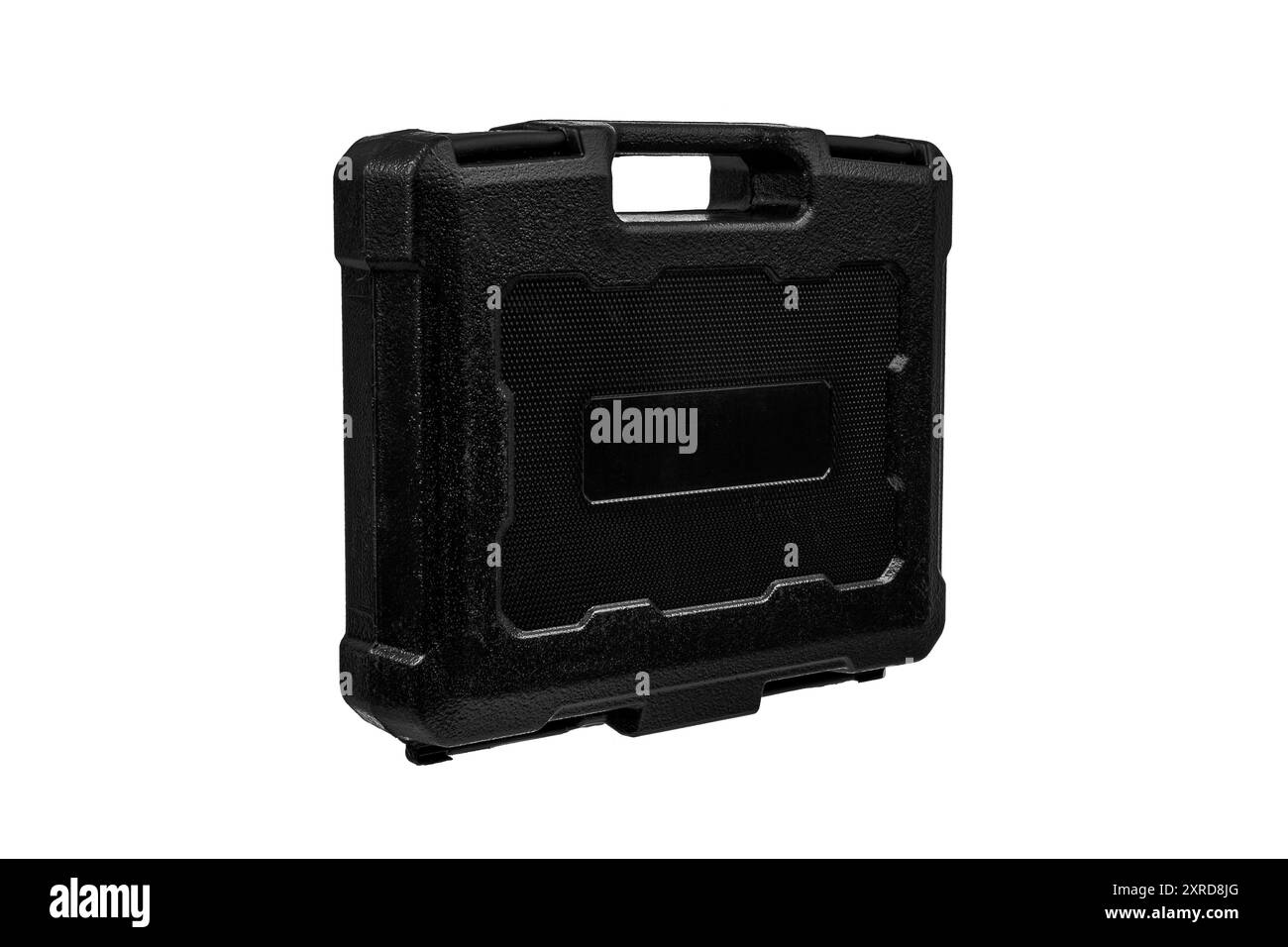 Black plastic container with foam inside for safe storage and ...