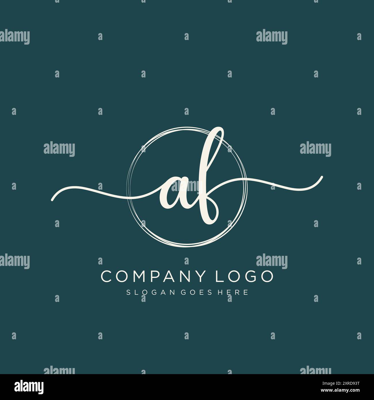 Af letter design Stock Vector Images - Alamy